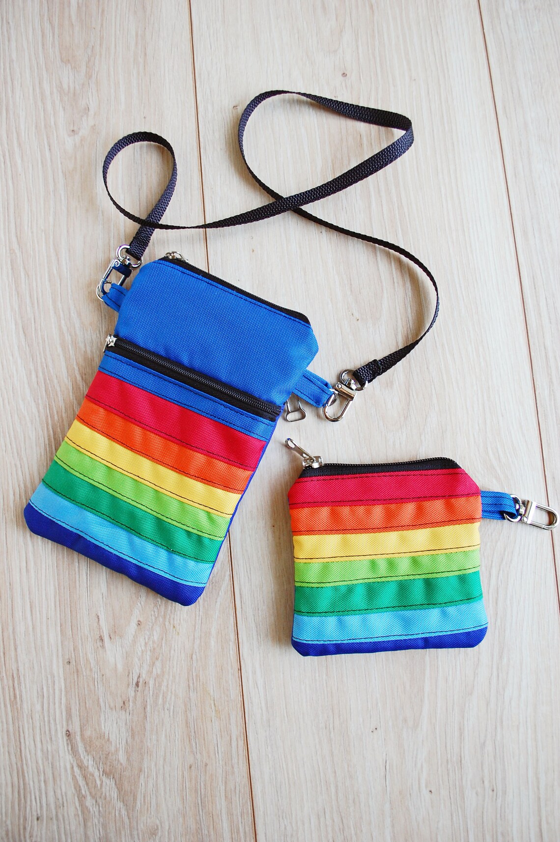Rainbow Coin Purse and Neck Bag, LGBT Pride Accessory, Gay Lesbian Gift ...