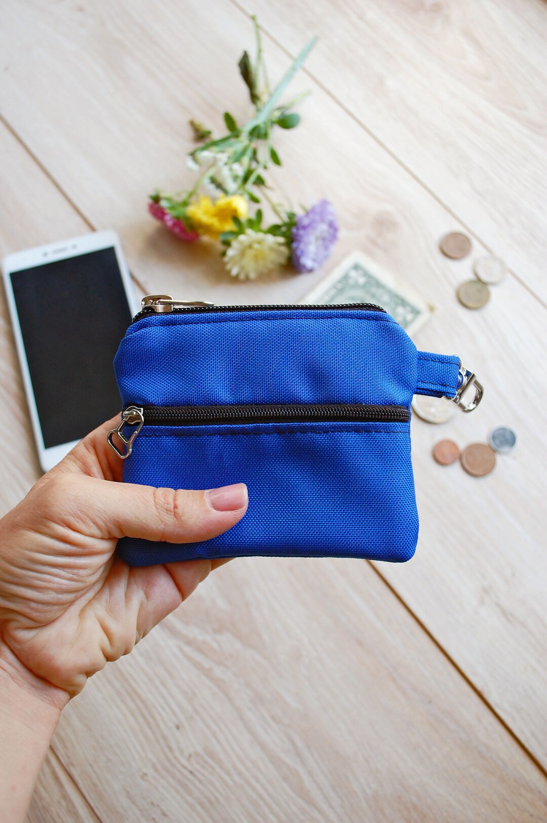 Mini Coin Purse With Clasp, Card Holder Keychain, Waterproof Money Coin ...