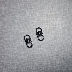 Silver Mini Connectors (2 Pcs), Double Loop Swivel Rings for Bags ...