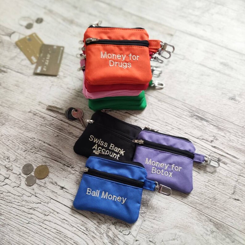 Small Custom Coin Purse Personalized Money Pouch Cards - Etsy