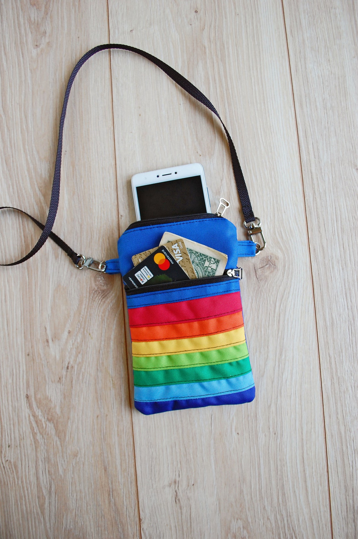 Rainbow Coin Purse and Neck Bag LGBT Pride Accessory Gay - Etsy
