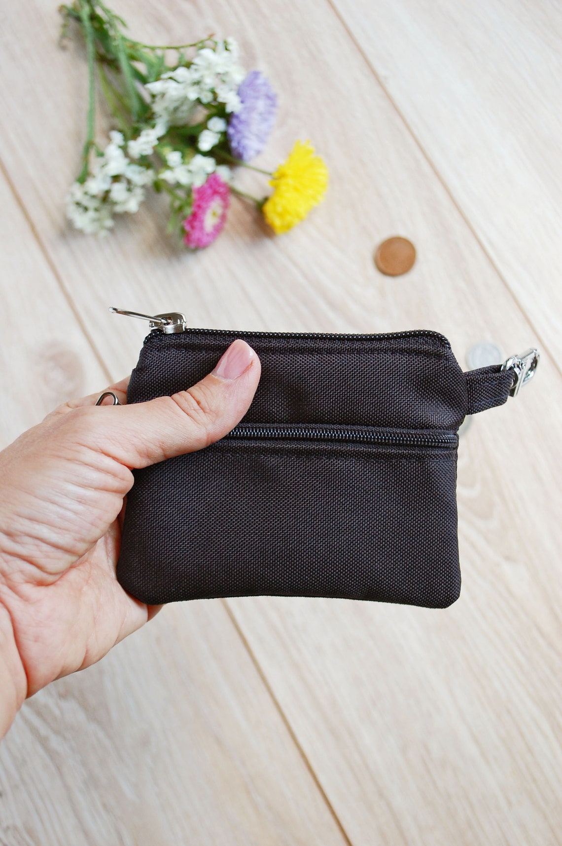 Small Black Coin Purse and Crossbody Bag Set Mini Gift Bag - Etsy