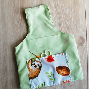 Wrist Crochet Project and Knitting Supply Bag With Sloths, Travel ...