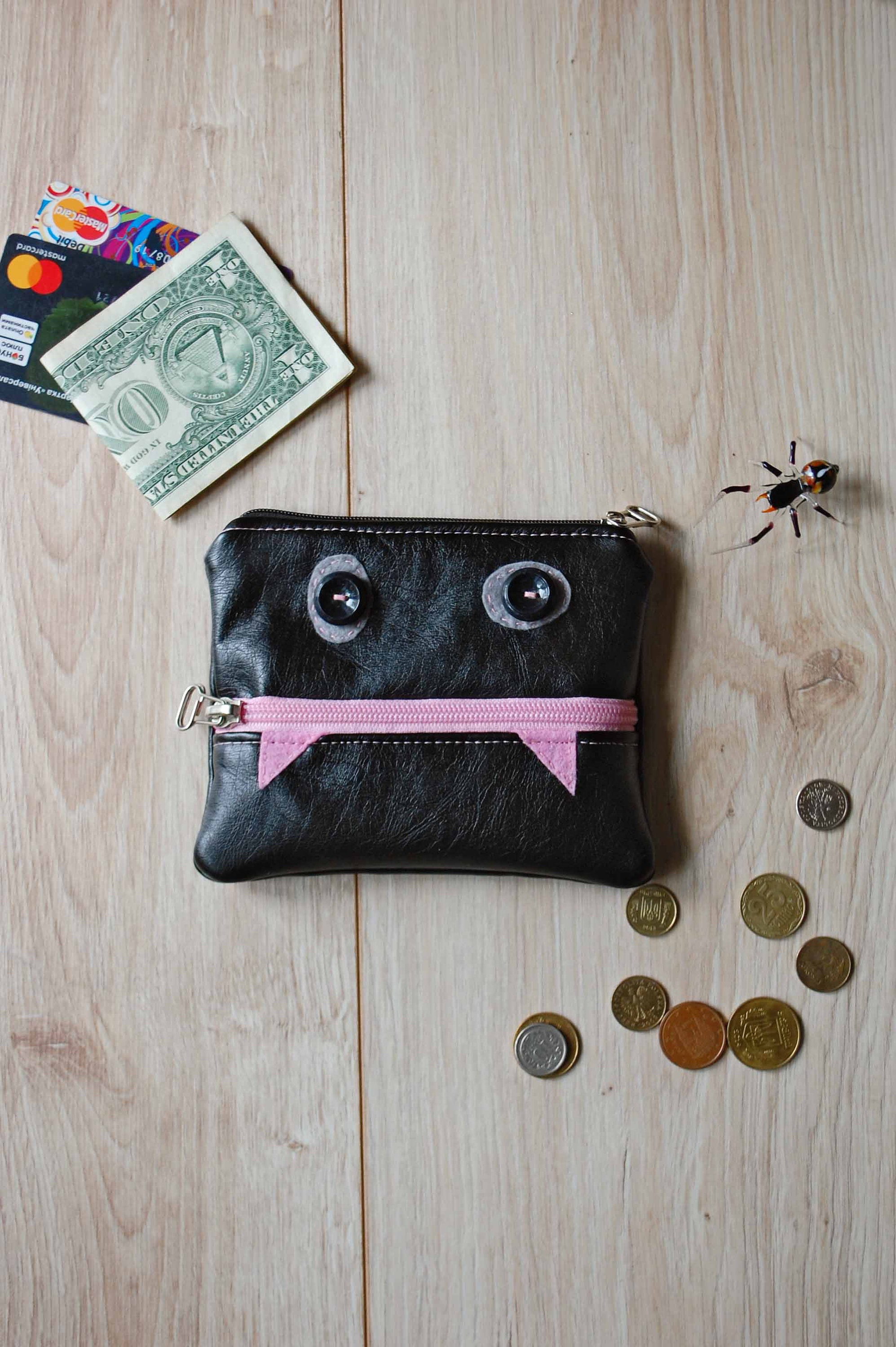 Spooky Halloween Monster Coin Pouch, Odd Pocket Change Purse, Funny ...