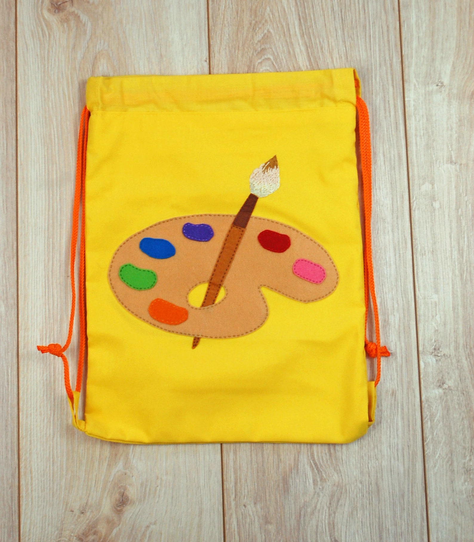 Drawstring Backpack With Artist Palette for Kids Sack Bag for - Etsy