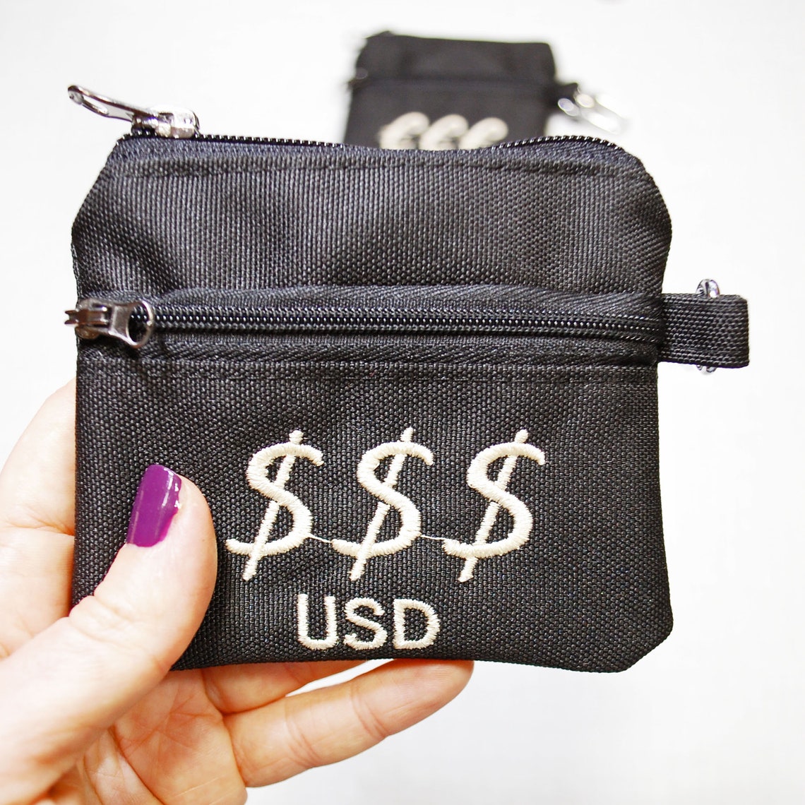 Currency Dollar Coin Purse Euro Pound Money Pouch | Etsy