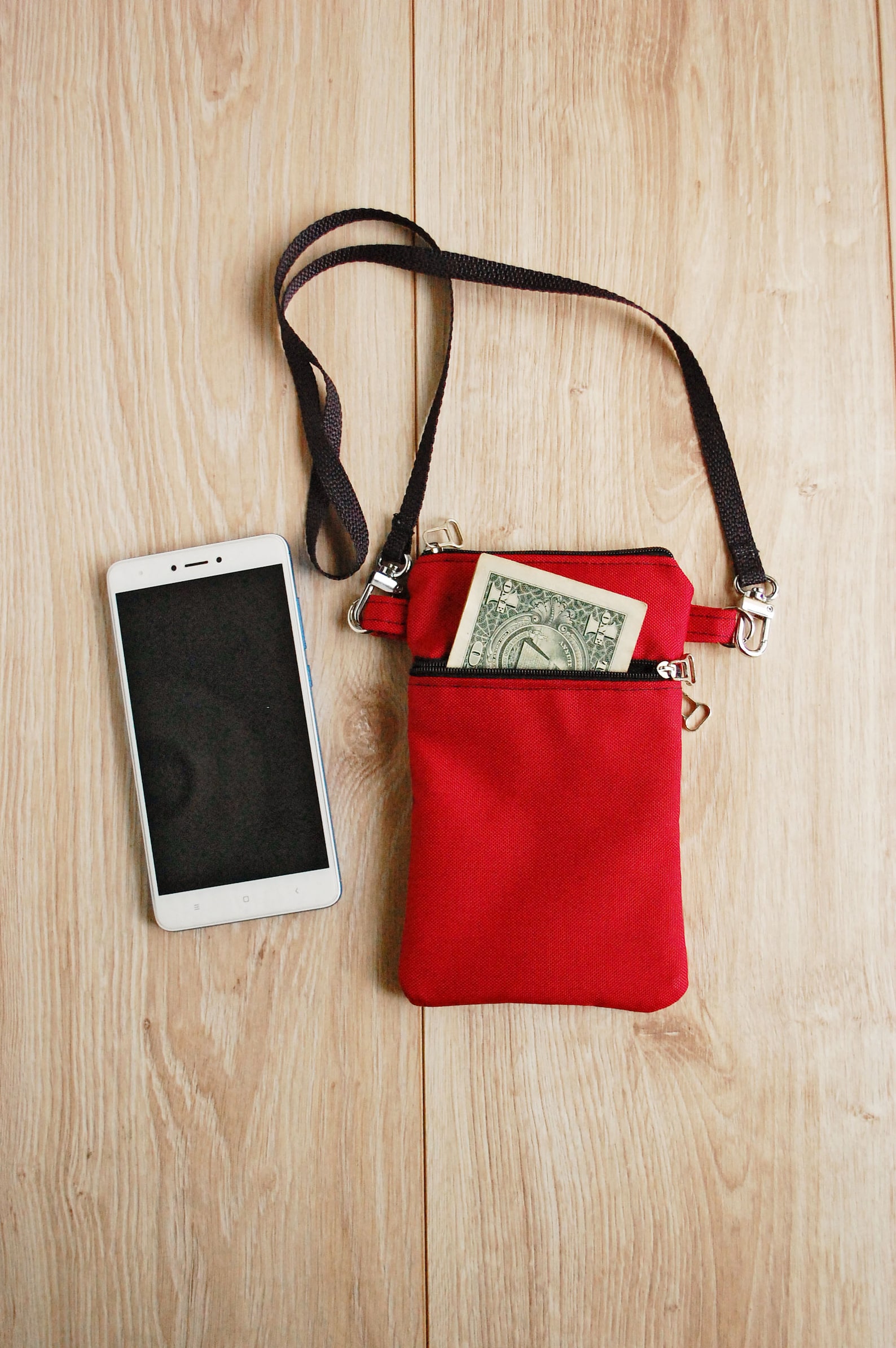 Small Neck Pouch Bag for Cell Phone Travel Neck Wallet | Etsy