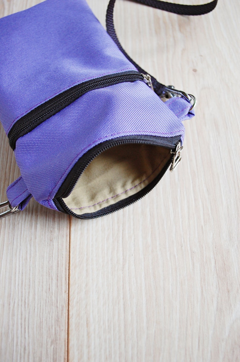 Small Lilac Neck Pouch Bag for Cell Phone Mini Travel Neck - Etsy