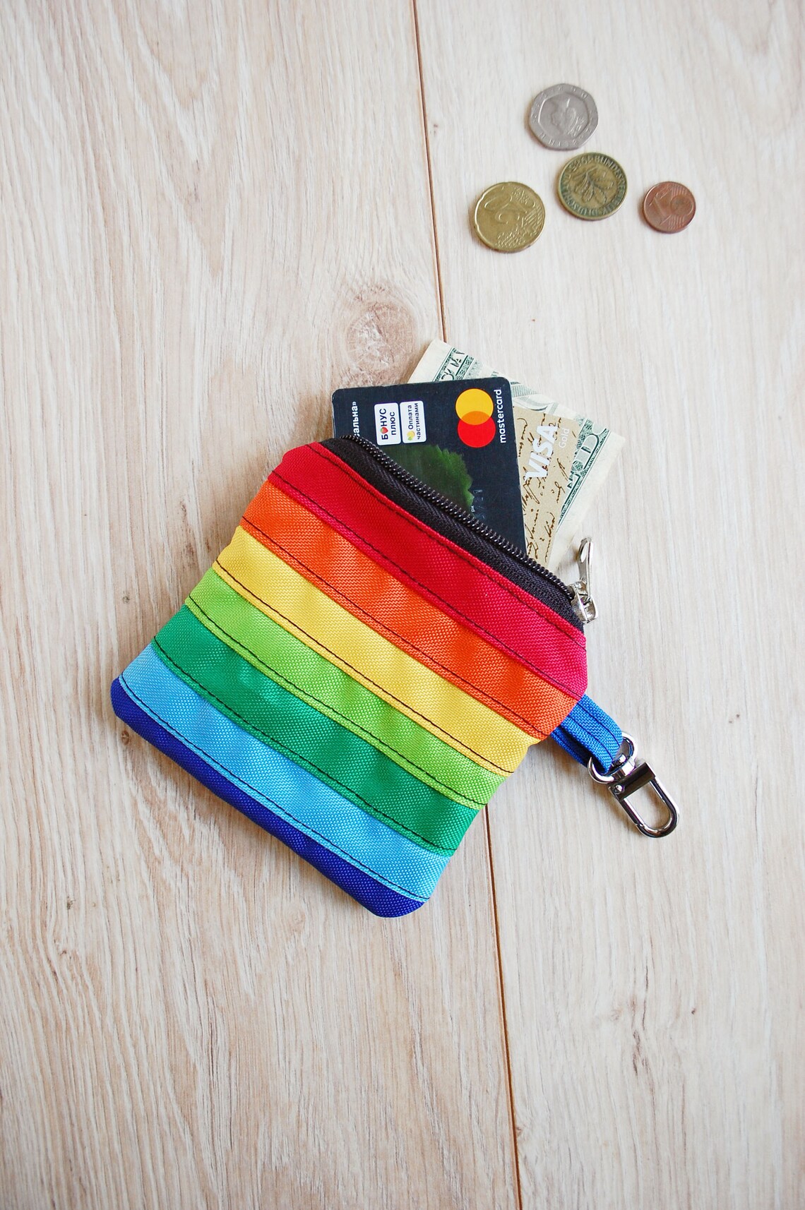 Rainbow Coin Purse and Neck Bag LGBT Pride Accessory Gay - Etsy