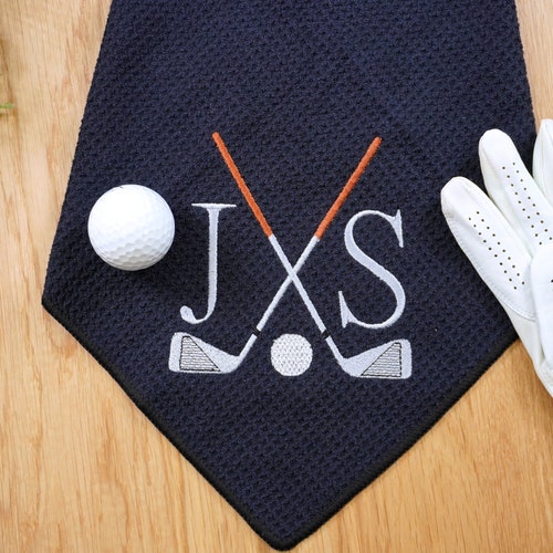 Personalized Golf Towel Monogrammed Golf Towel Golf Gift - Etsy
