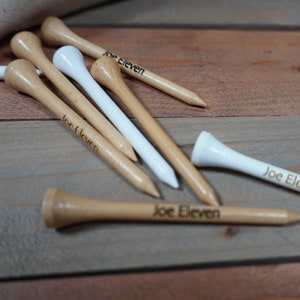 Custom Golf Tees Personalized, Laser Engraved Golf Gift With Pouch ...