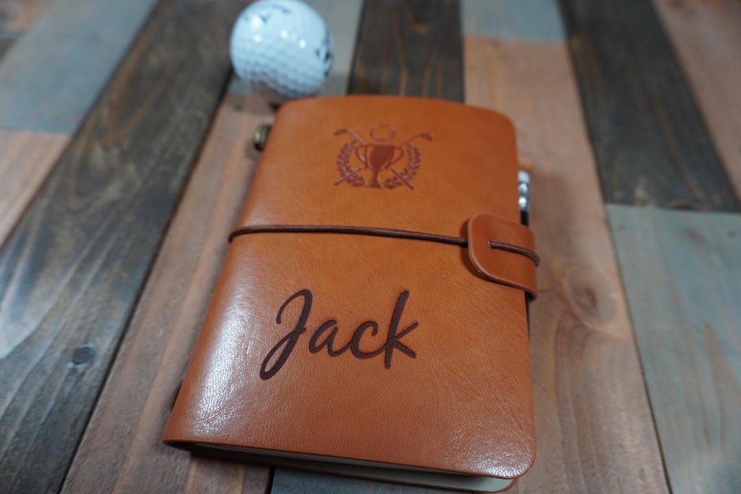 Personalized Leather Golf Scorecard Holder: Engraved Golfer Gift - Etsy
