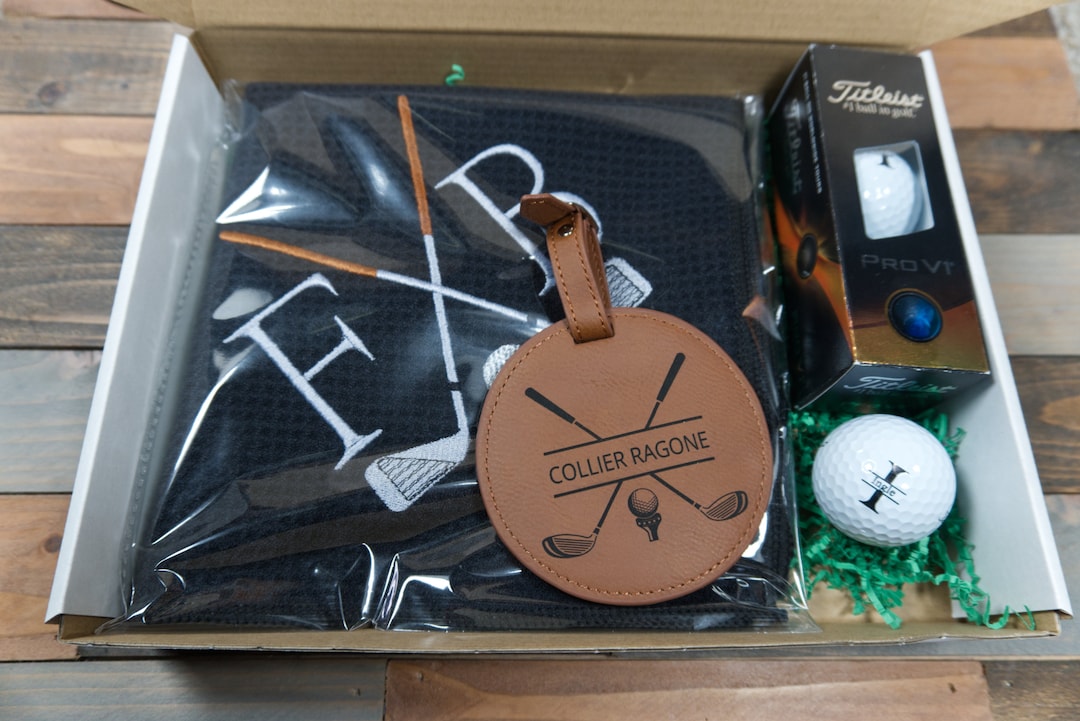 Personalized Golf Gift Box. Include a Golf Towel, a Set of Three Golf ...