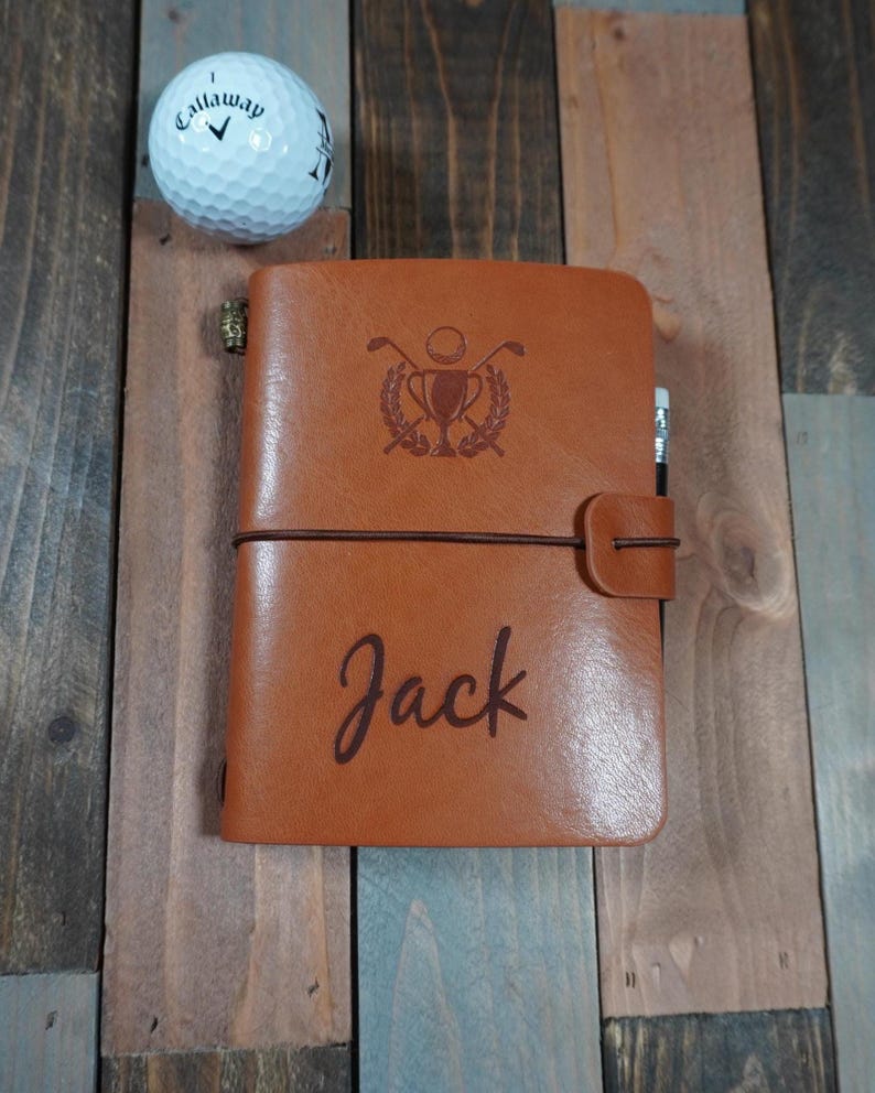 Personalized Leather Golf Scorecard Holder: Engraved Golfer Gift - Etsy