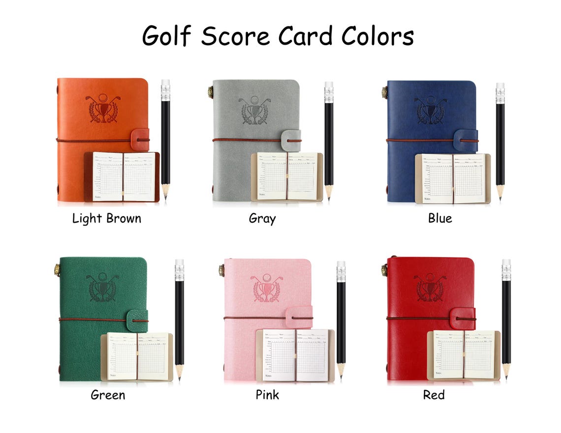 Personalized Leather Golf Scorecard Holder: Engraved Golfer Gift - Etsy