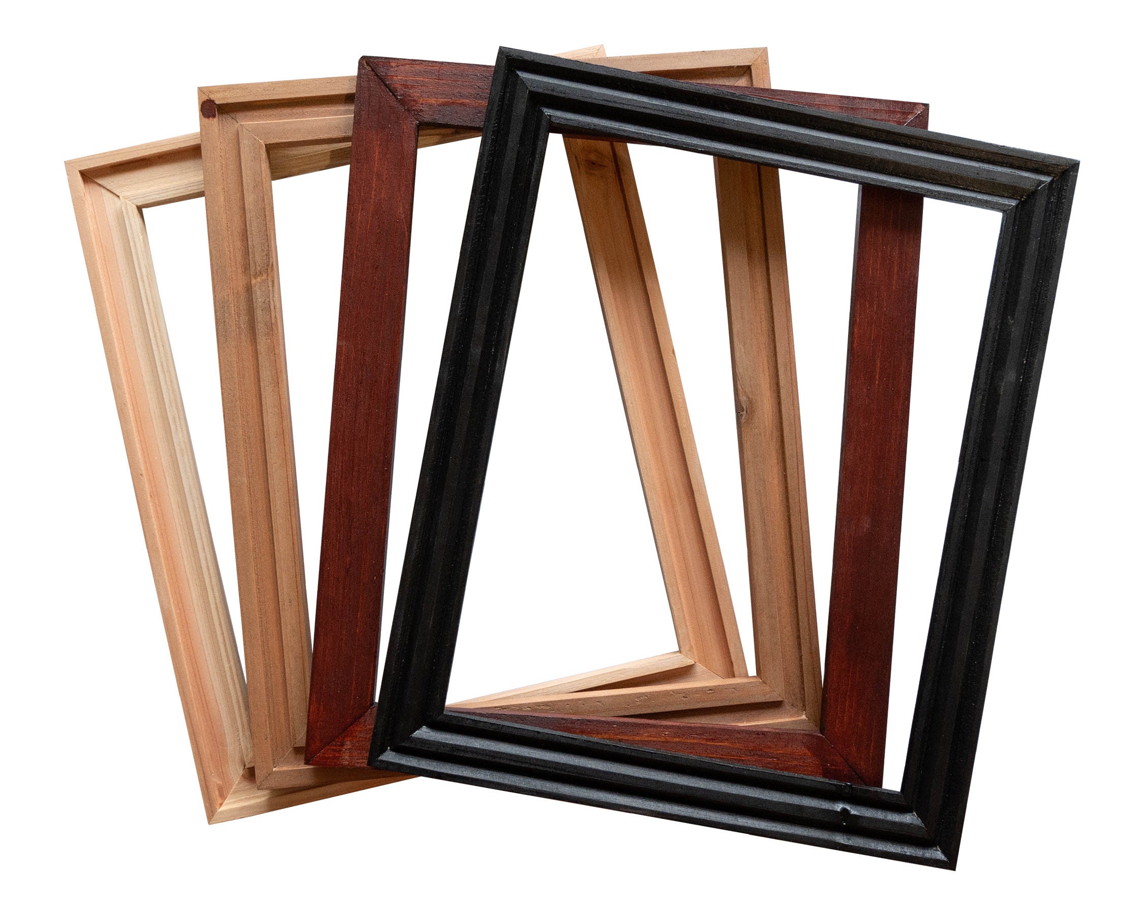 Handmade, Solid Wood Photo Frame With Square Groove on the Face. - Etsy