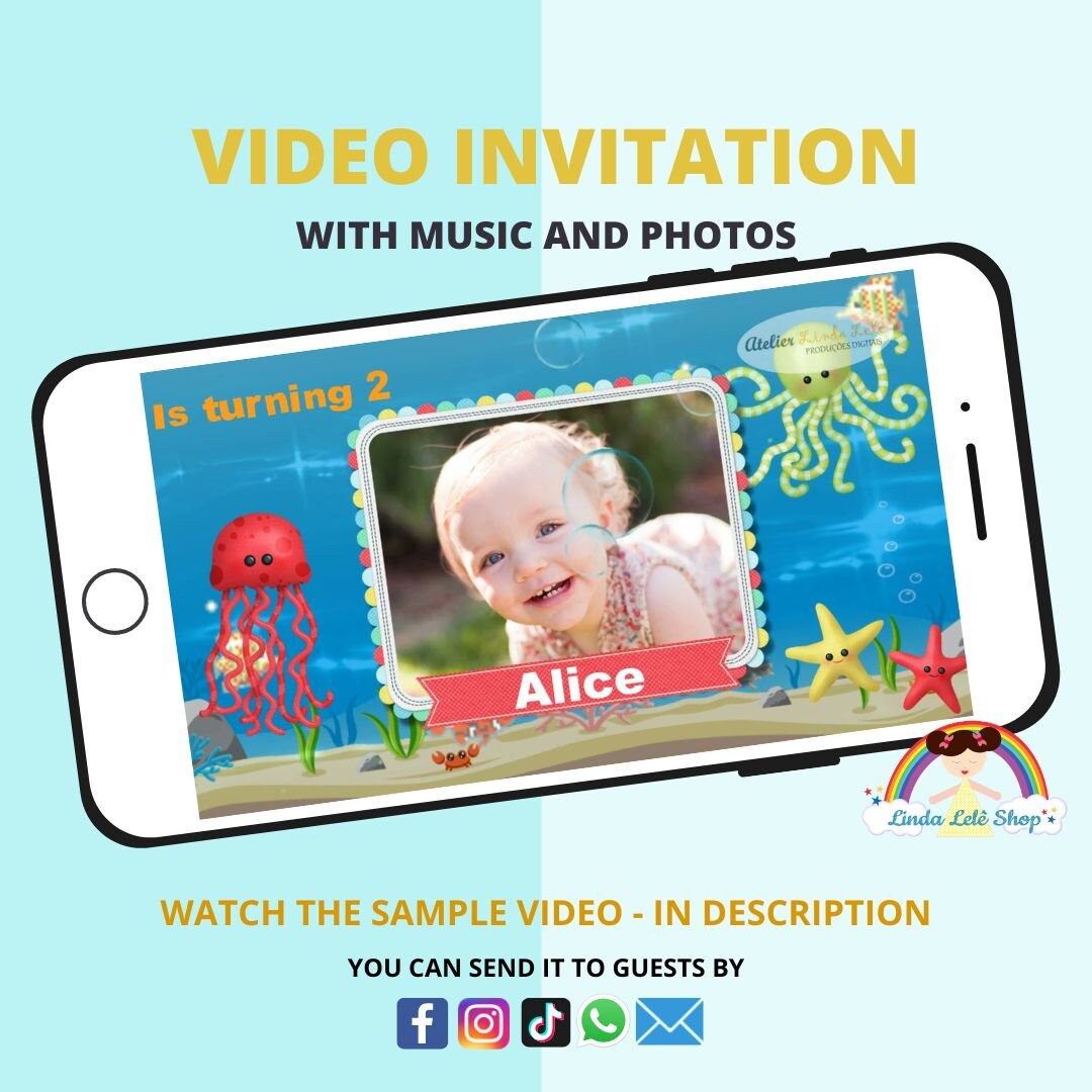 Sea Word Ocean Invitation, Underwater Invitation, Sea Word Ocen Video ...