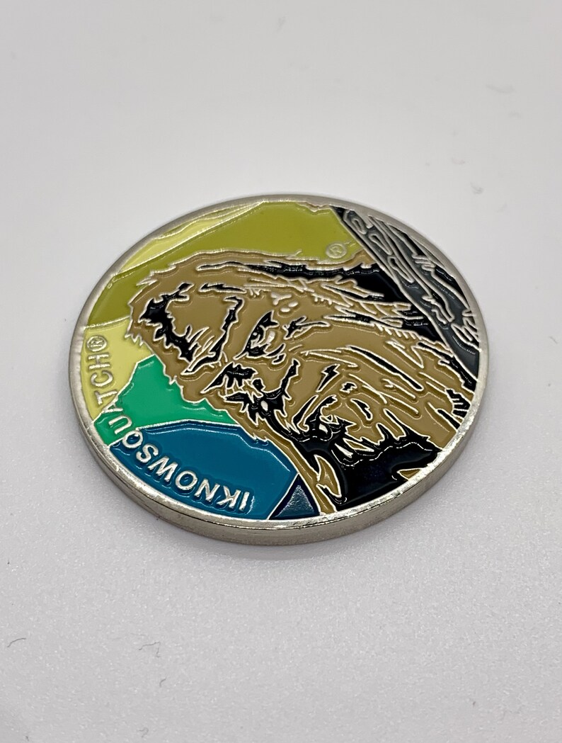 Bigfoot Challenge Coin color Sasquatch Squatch Iknowsquatch - Etsy