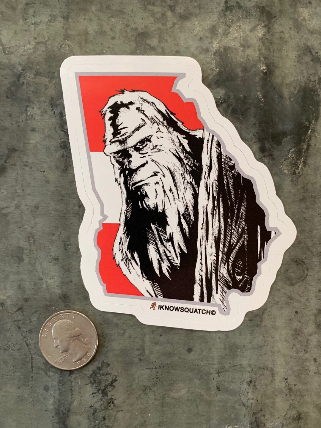 Bigfoot Sticker Georgia Iknowsquatch Sticker Sasquatch Sticker Squatch ...