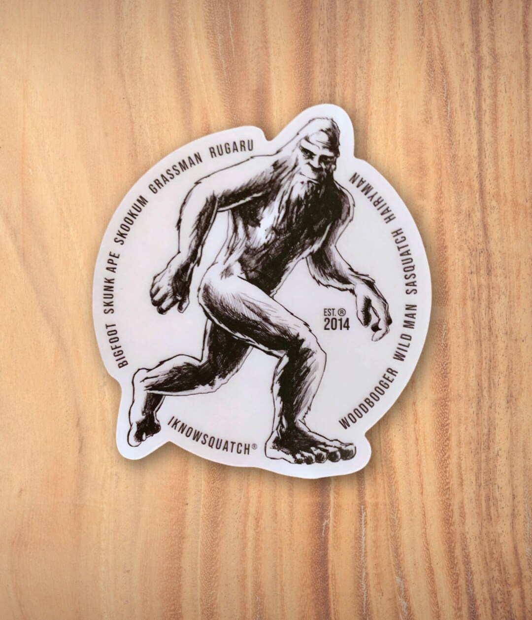 Bigfoot Sticker Sasquatch Decal Iknowsquatch Clear Sticker - Etsy