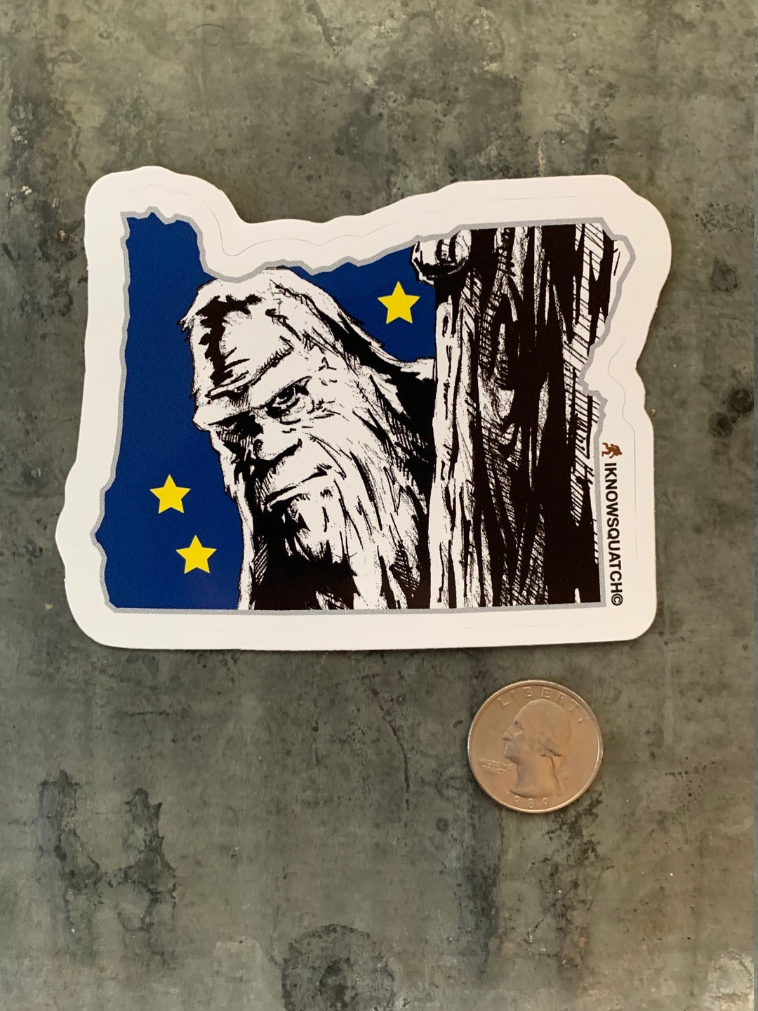 Bigfoot Sticker Oregon Iknowsquatch Sticker Sasquatch Sticker Squatch ...