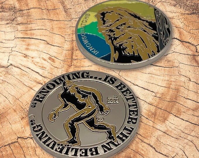 Sasquatch American Folklore-bigfoot-high Relief 1 Oz .999 Silver Round ...