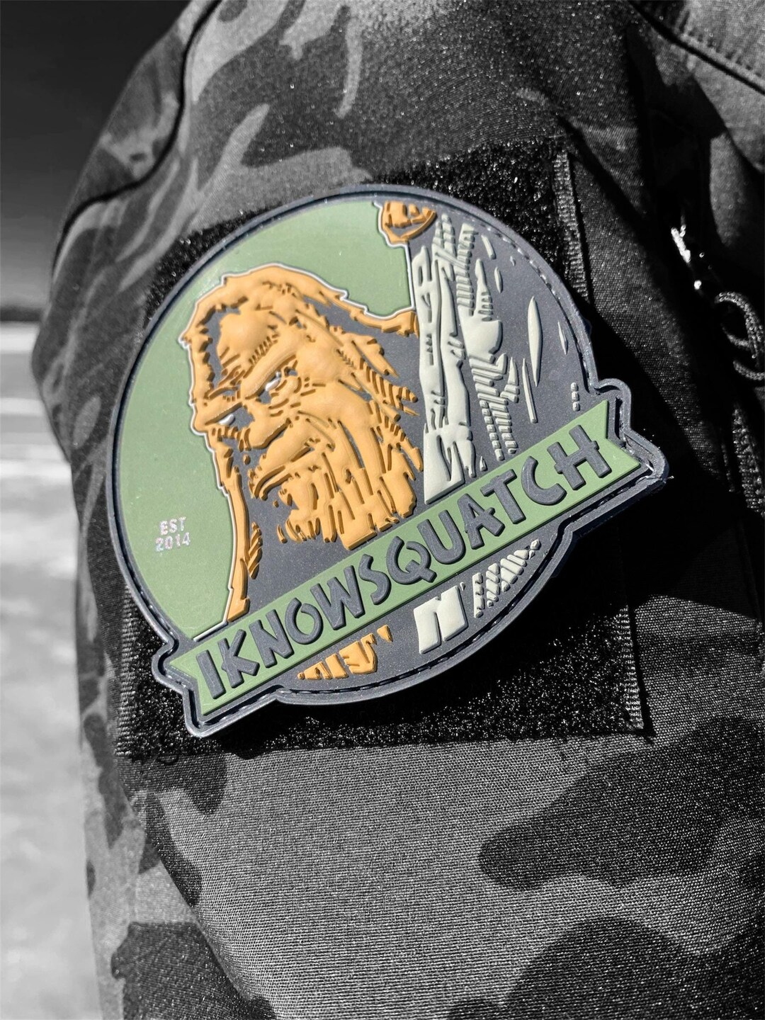 Bigfoot Pvc Patch Squatch Rubber Patch Sasquatch Morale Patch ...