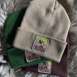 Bigfoot Hat Sasquatch Hat Iknowsquatch Cuffed Beanie I Know Squatch ...