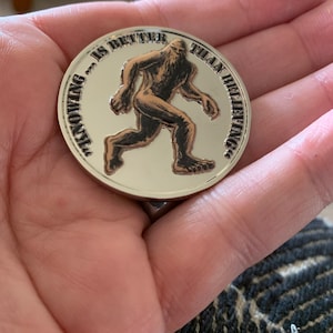 Bigfoot Sasquatch Squatch Challenge Coin Iknowsquatch Coin - Etsy