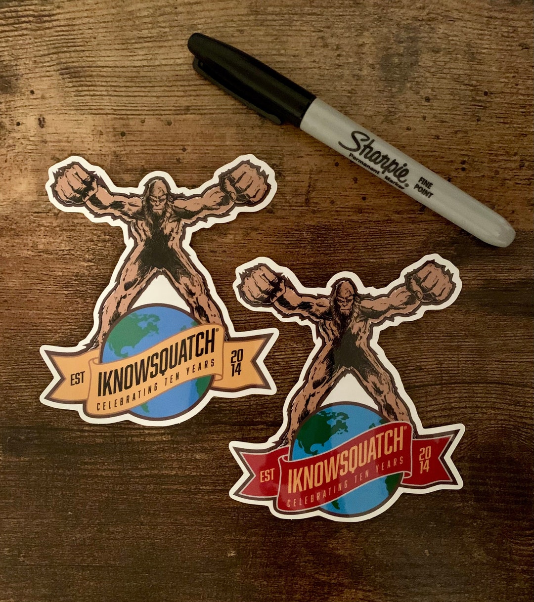 Bigfoot Sticker Sasquatch Decal Iknowsquatch® 10th Anniversary Sticker ...