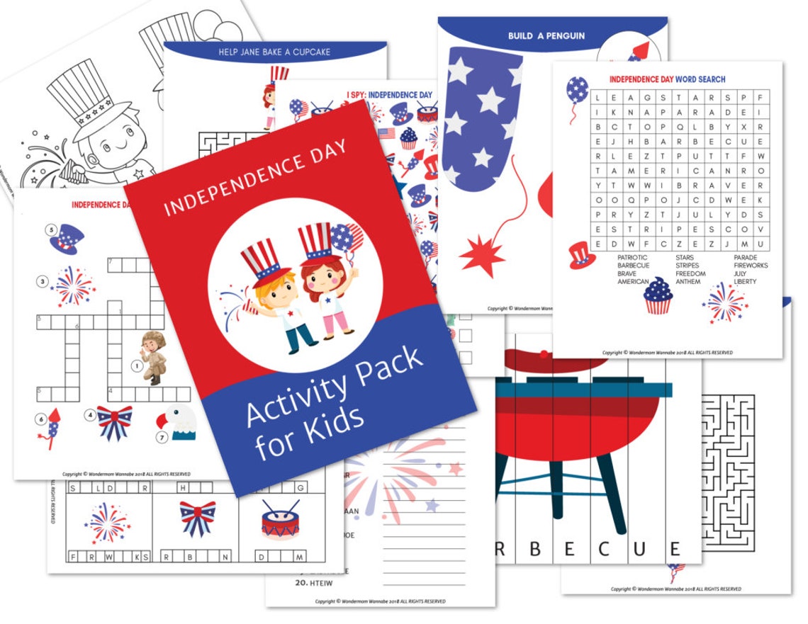 Independence Day Activity Kit for Kids - Etsy
