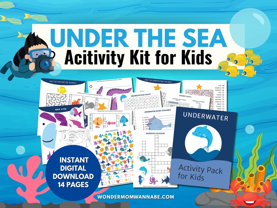Ocean Activity Pack for Kids | Printable Ocean Games | Screen Free Fun ...