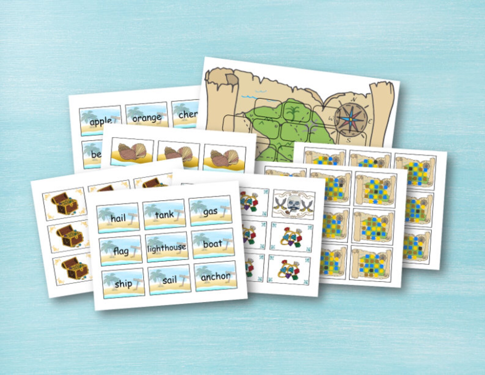 Printable Treasure Seekers Board Game: Family Fun (digital Download) - Etsy