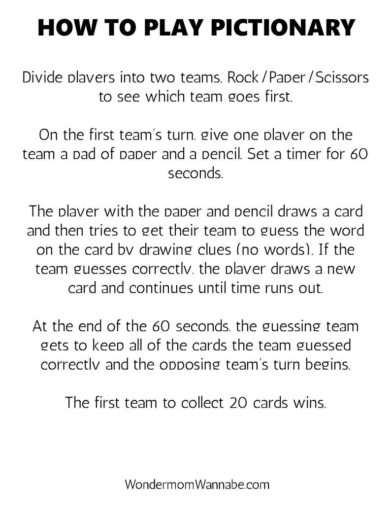 Printable 6-game Pack - Etsy