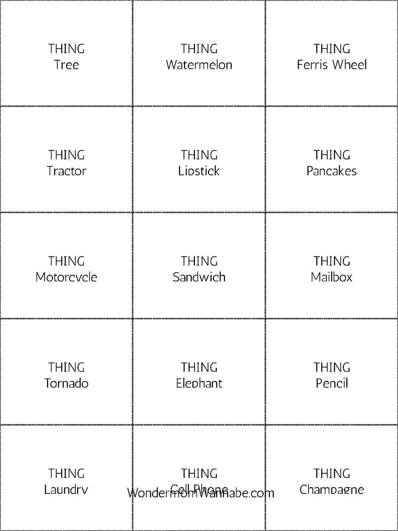 Printable 6-game Pack - Etsy