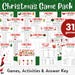 Ultimate Printable Christmas Game Pack - Christmas Holiday Event Pack ...