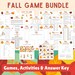 Printable Fall Game Pack Fun Autumn Activities for Kids and Families ...