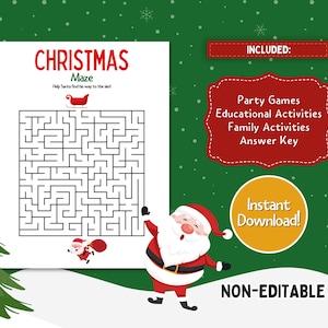 Ultimate Printable Christmas Game Pack - Christmas Holiday Event Pack ...