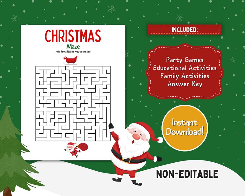 Ultimate Printable Christmas Game Pack - Christmas Holiday Event Pack ...