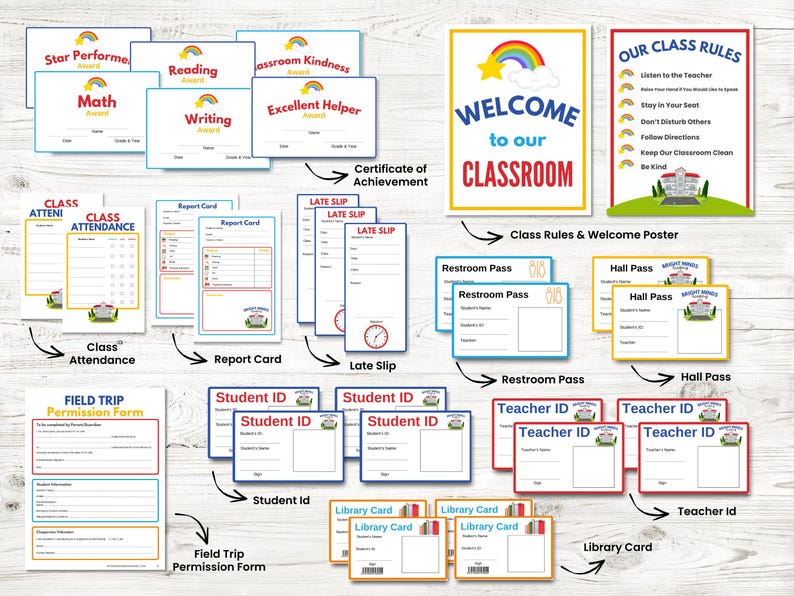Printable Pretend Play School Kit: Teacher Role Play, Homeschool ...