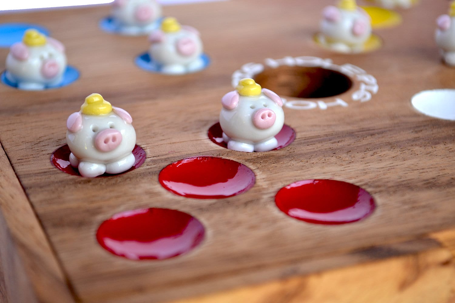 Pig Hole Schweinchenspiel® Original Wooden Puzzle Dice Game Family Game ...