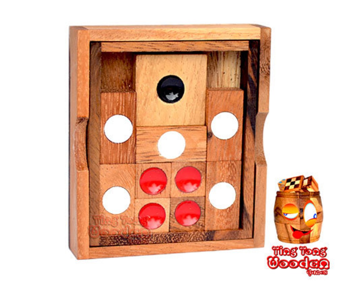Khun Phan Small Knobelholz.de Escape Sliding Game Thinking Game Knob ...