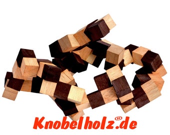 Interlocking Wooden Cube Puzzle Creative 3D Wooden Cube Puzzle - Etsy ...