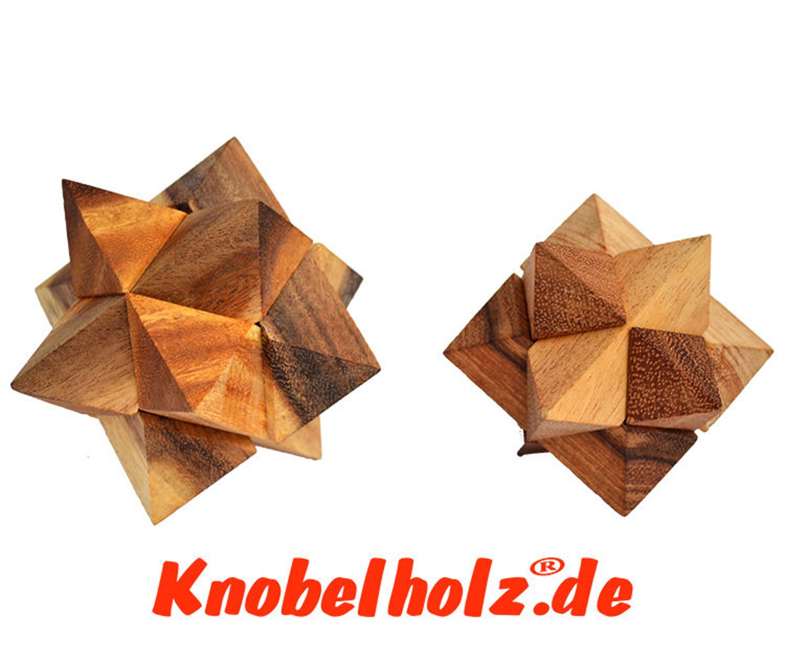 Star Puzzle M Devil's Knot Wooden With 6 Pieces for Puzzle Fans ...