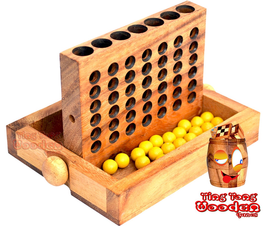 Four in a Row Small Balls Ting Tong Games Connect Four - Etsy