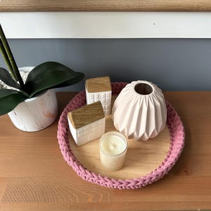 Crochet Tray With a Wooden Base | Video Tutorial Only | DIY Home Decor ...