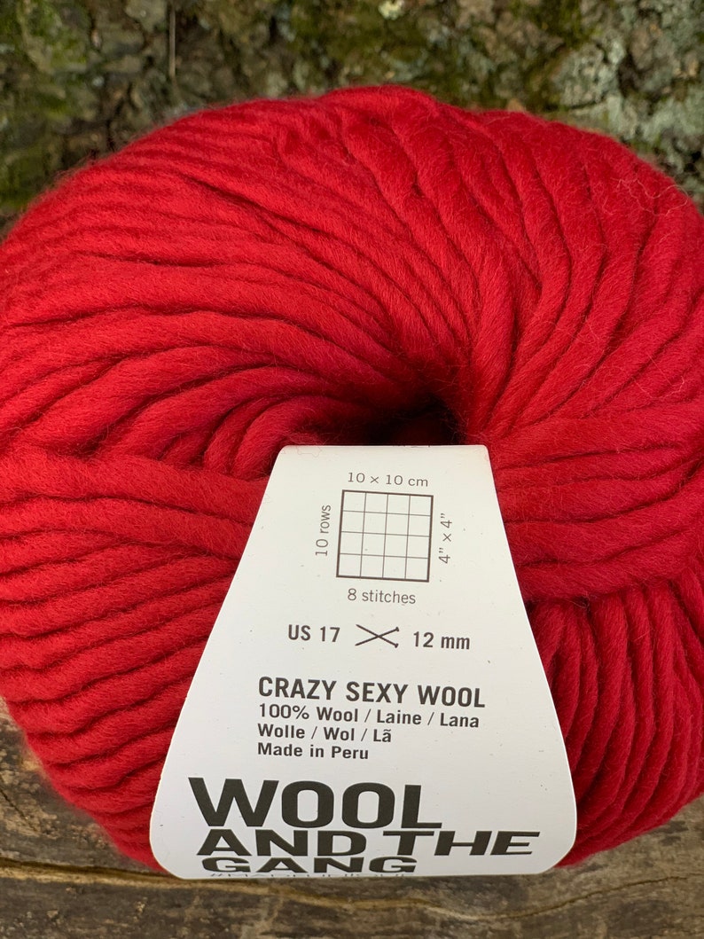 Wool and the Gang Crazy Sexy Wool TRUE BLOOD RED Super - Etsy