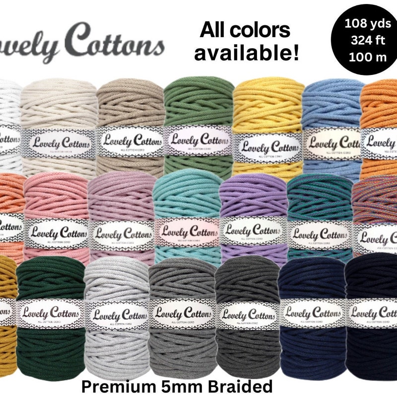 Natural Cotton Cord - Etsy