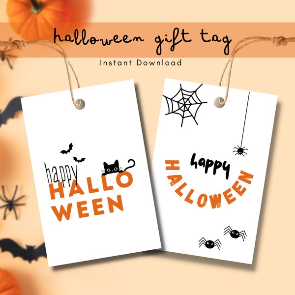 Spider Gift Tag - Etsy