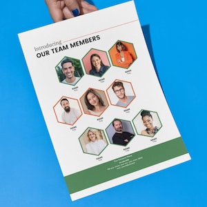 Meet the Team Flyer Template: Modern Team Introduction (US Letter ...